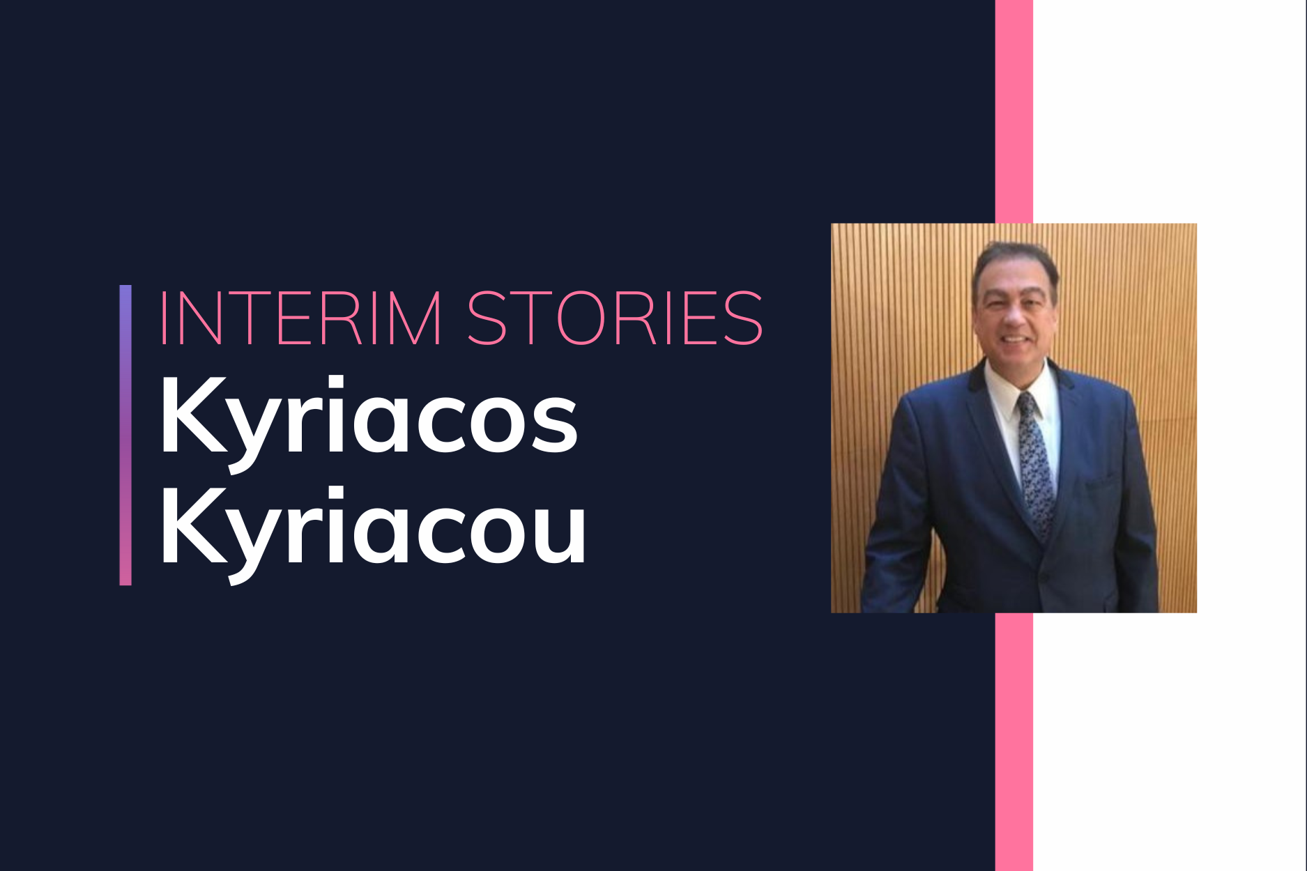 Interim stories: Q&A with interim HR Director, Kyriacos Kyriacou | NSCG